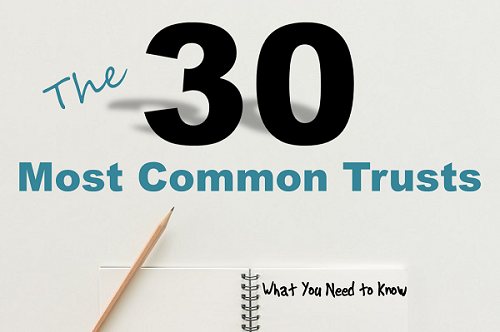 INSTANT DOWNLOAD: "The 30 Most Common Trusts"