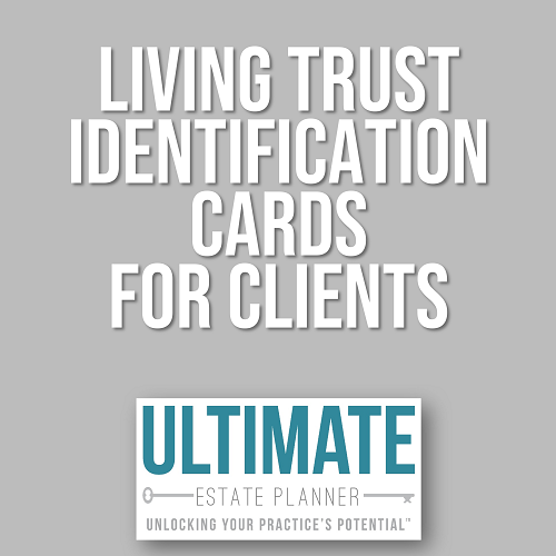 Living Trust: Trust Identification Card